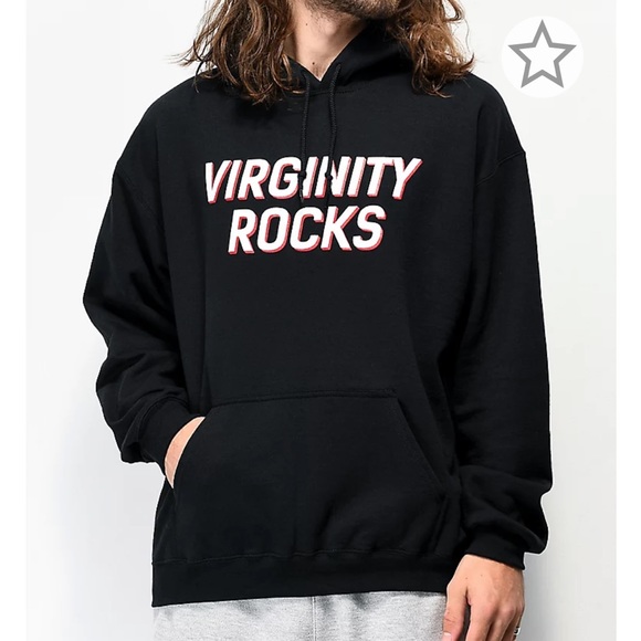 Shirts | Danny Duncan Virginity Rocks Black Hoodie Sweatshirt | Poshmark